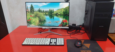 компьютер сатылады (h310 ddr4-8gb , hdd 500gb monitor Mypro curved 24