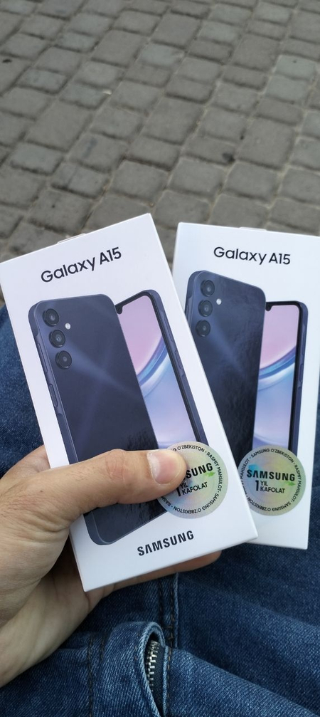 Samsung A 15 yengi upakovka ochilmagan 2ta 130$ dan