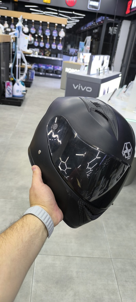 Shlem moto bike qora