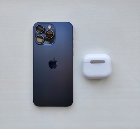 Iphone 15 Pro Max, 512GB, Dual Sim, Blue Titanium + AirPods 3