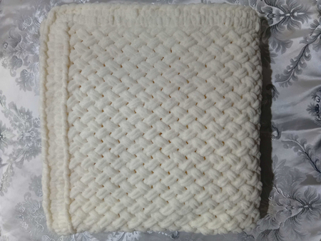 Pled Alize Puffy Finedan. Плед из Ализе Пуффи.