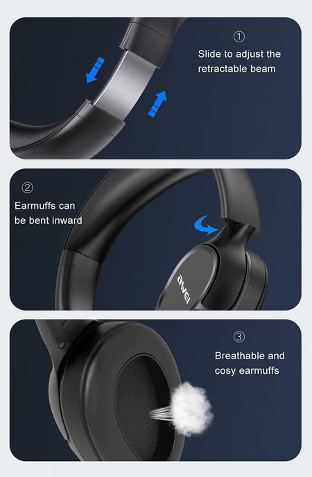 ДОСТАВКА БЕСПЛАТНО! Наушники AWEI A770BL    Original Product!