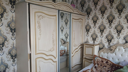 Спальная мебель кровать, трюмо, шкаф и 2 тумбы