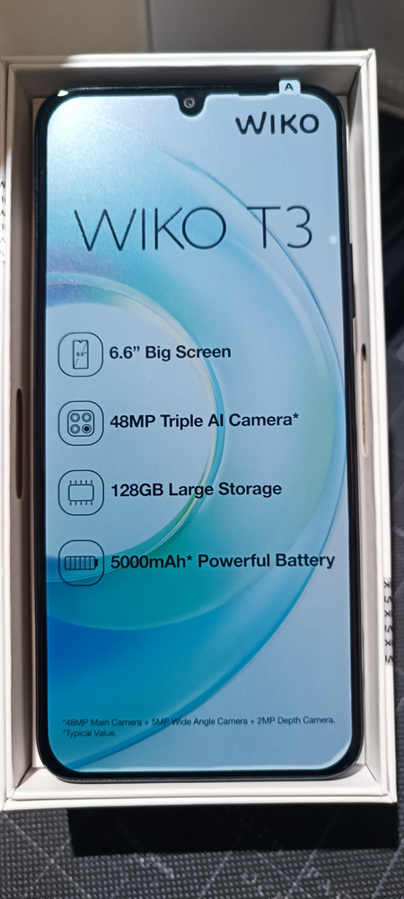 Wiko T3 4-128 gb black gold