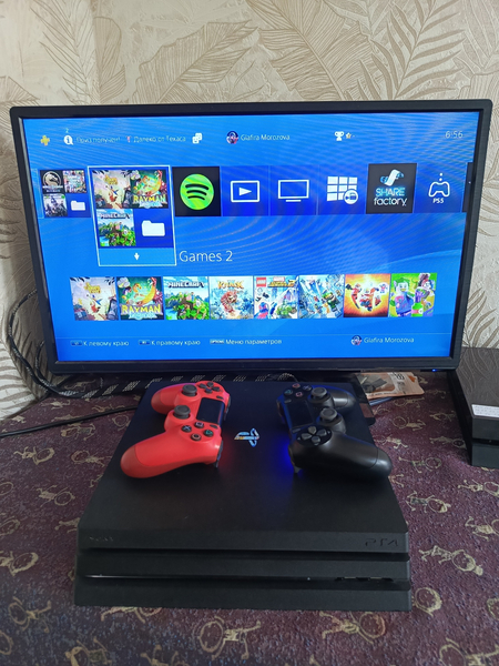 Playstation 4 PRO 4K 1TB +16 oyinlar+ 3 oy garantiya