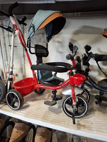Detski treh kolesni velo kolyaska pradayu