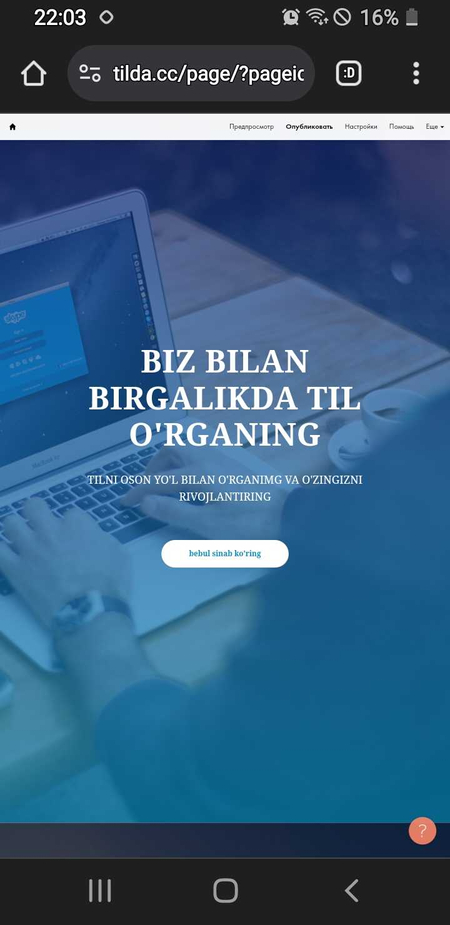 Zakazga sayt yaratib beramiz