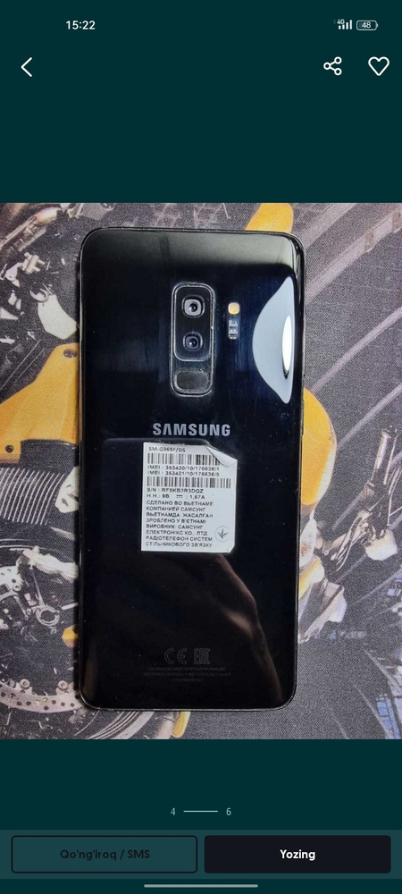 Samsung  s9+ sotiladi