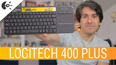 Клавиатура Logitech Wireless Touch Keyboard K400 Plus Black