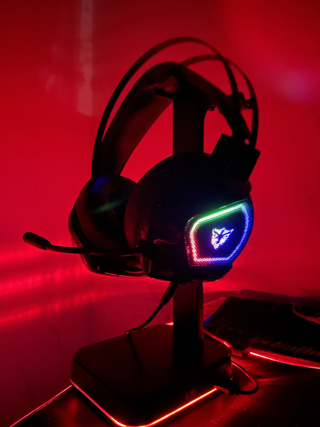 Игровая наушники с подсветкой RGB