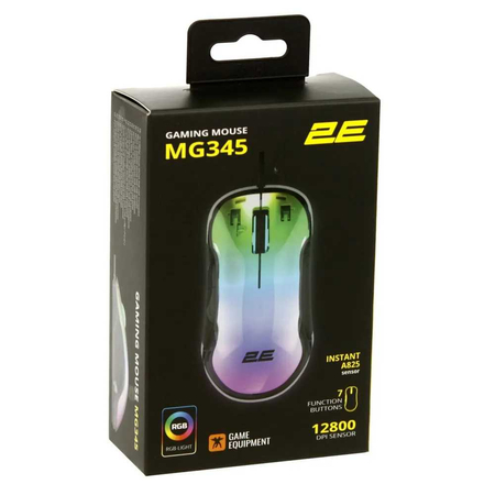 2E Игровая Мышь MG345 RGB Прозрачная