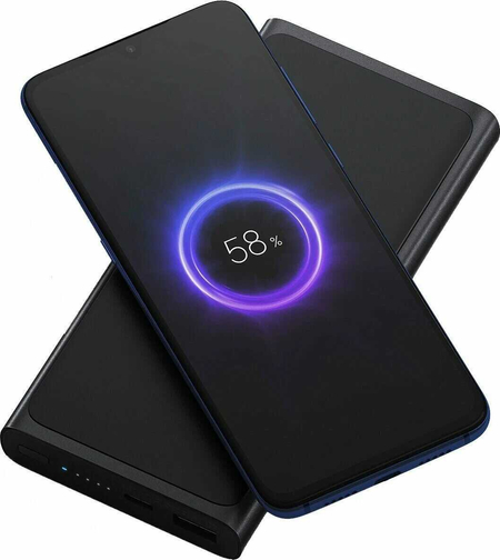 Внешний аккумулятор Xiaomi Power Bank, 10000 мA/ч, беспроводной, Б/У