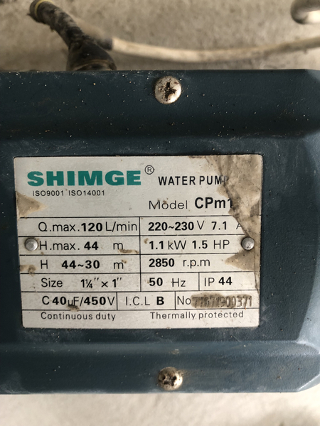 Shimge suv nasos