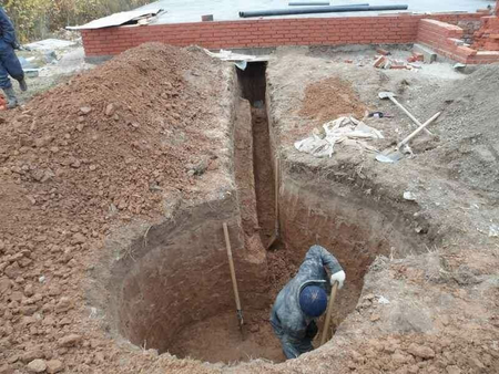 Услуги копать траншеи и яма