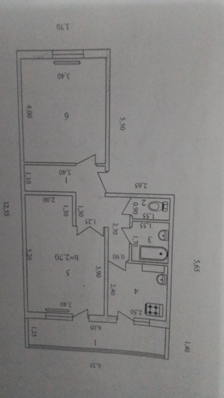 2-х комн квартира. 4-й мкр 25 у.е. 1/5