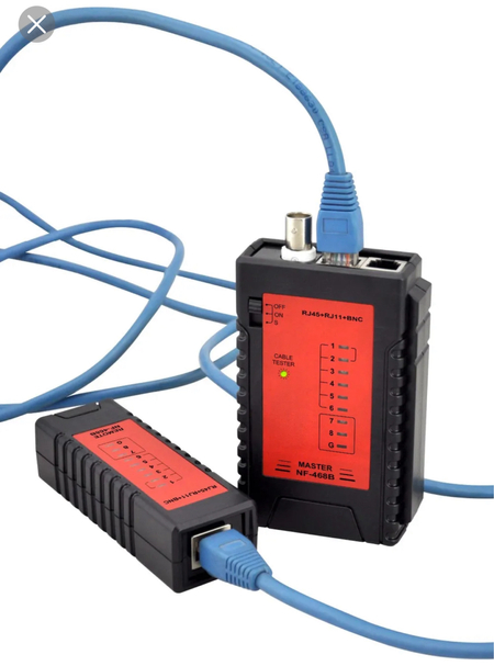 Светодиодный дисплей RJ45 Сети Кабельный тестер NF-468B