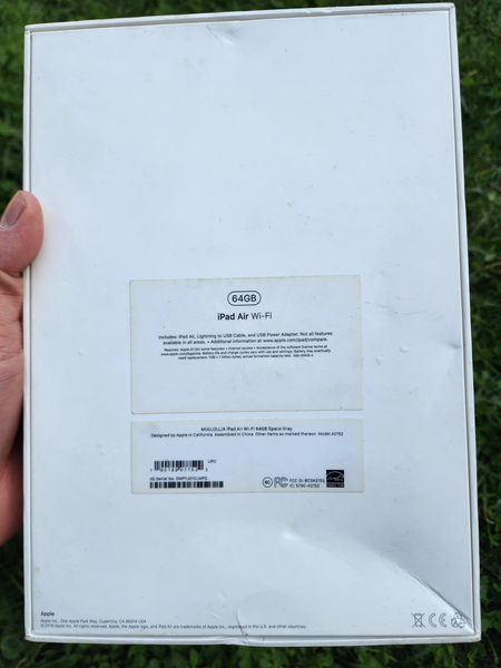 Ipad air 3. 64 gb wifi karopka dakument