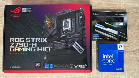 Продам intel corei7 14700k + MSI ROG STRIX Z790-H GAMING WIFI