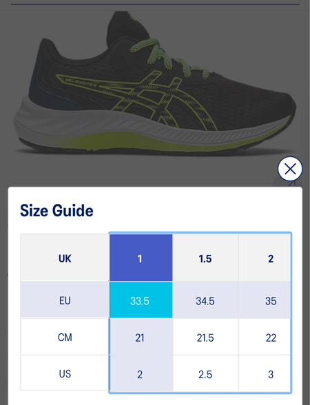 Новые оригинал Кроссовки ASICS GEL-EXCITE™ 9 GS