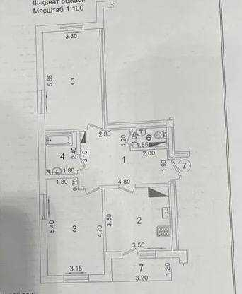 Продается/Sotiladi 2 комнатная квартира в ЖК Gabus, Глинка Нукусская