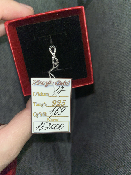 новый кольцо из серебро 1,69 гр