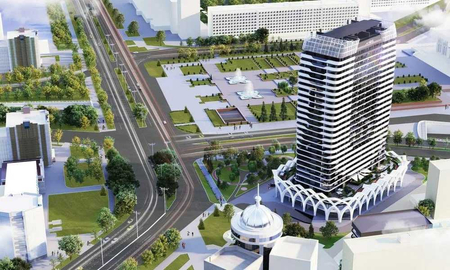 U Tower 1 комнатная 34м2 с Видом на Nest One Дружба Народов White box