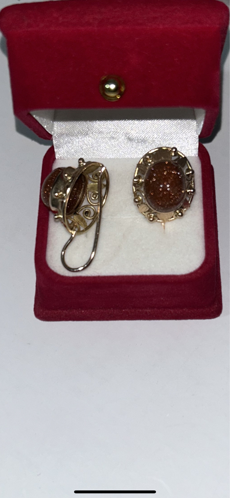 Сережки золотые 585 Советское золото