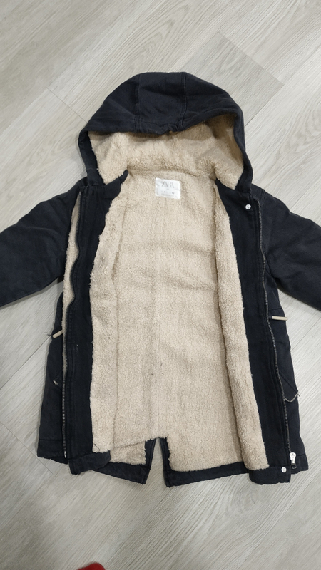 Джинсовая утеплённая куртка от бренда ,, Zara,,
