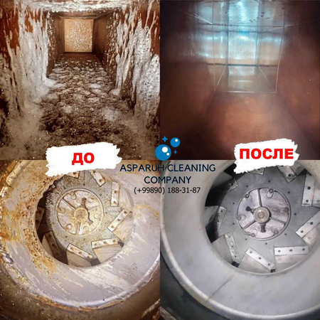 Чистка вытяжек, воздуховодов от жира.