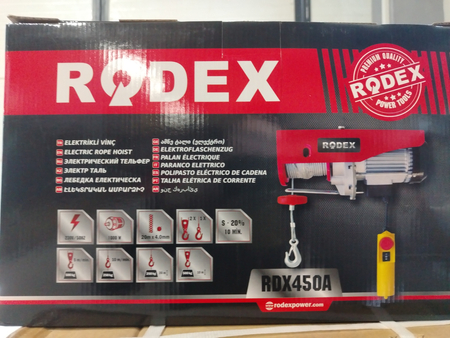 Rodex telferlari turkiya ishlab chiqarilgan garantiyalari bor