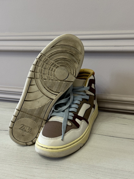 Кроссовка | Zara ретро кроссовки | Retro high-top sneakers
