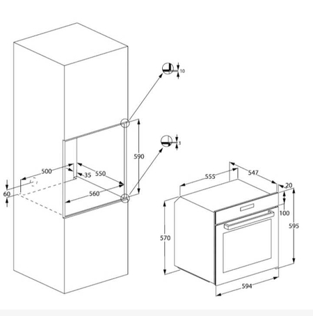 New Beko Встраиваемый духовой шкаф Модель : BIE22301X   Доставка