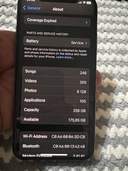 iPhone XS Gold 256Gb 75%