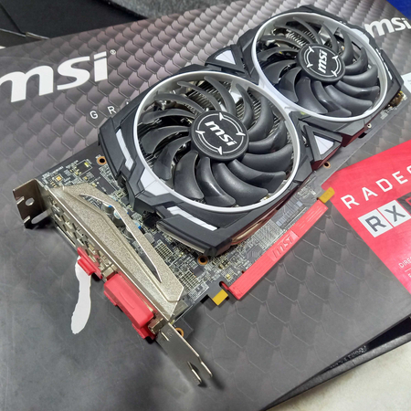 Видеокарта MSI RX580 ARMOR 8Gb