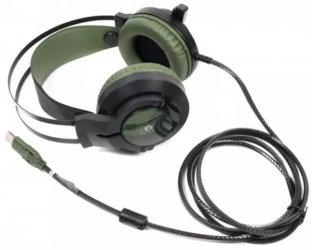 Проводные наушники Bloody J437 ARMY GREEN ИГРОВАЯ ГАРНИТУРА 7.1