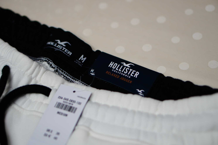 Спортивные штаны Hollister (белые, размер M)