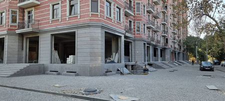 Fasad Soklga Travertin Granit terish xizmati