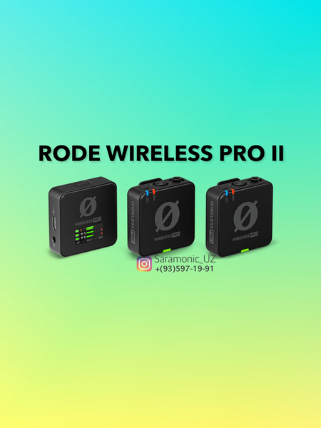 RODE WIRELESS PRO II — Профессиональный петличный Микрофон петличка