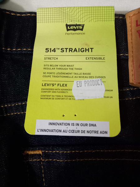 Продам мужские джинсы Levis 514 straight