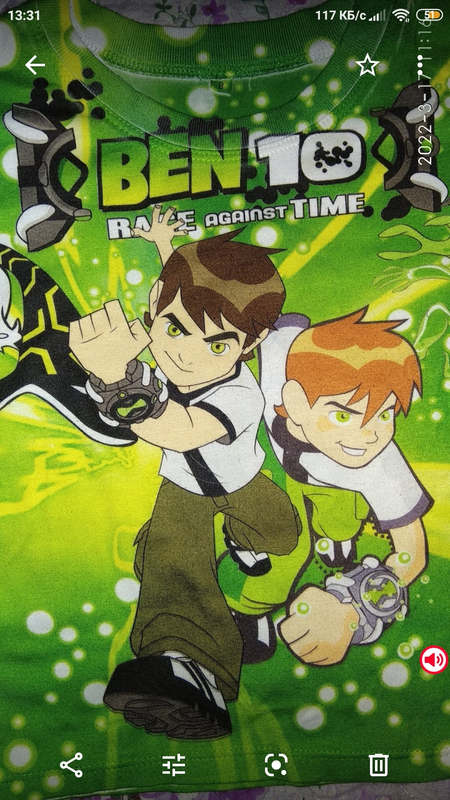 Футболка Ben10 и сланцы, в отличном состоянии, на 3-4года