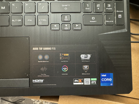 Продам notebook asus tuf f15