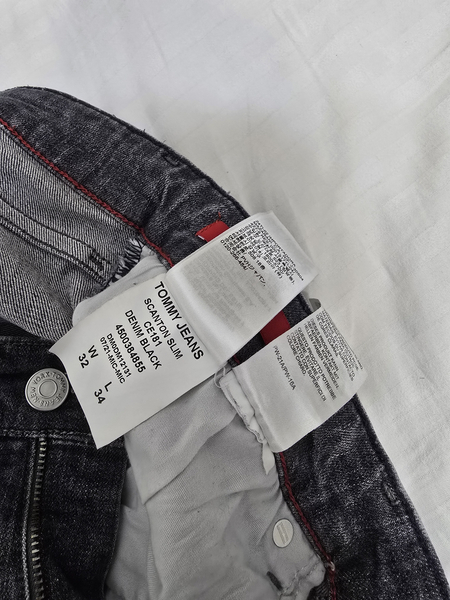 Tommy Hilfiger Scanton (USA) джинсы темно-серые, зауженные. Оригинал