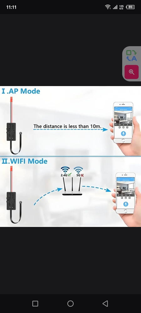 Камера ведио мини WiFi