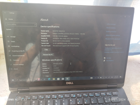 Dell core i5 8.256