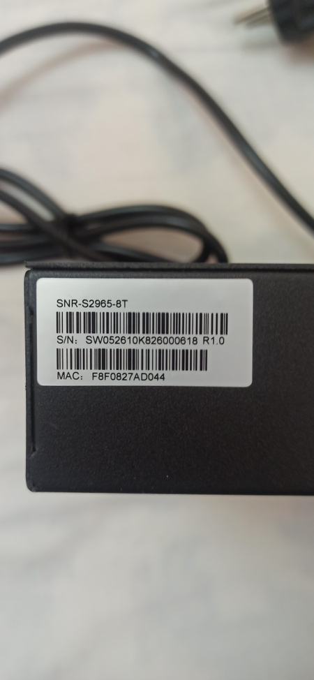 Управляемый коммутатор уровня 2 SNR-S2965-8T
Б.у

Управляемый коммутат