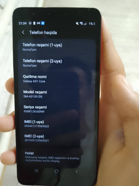 Samsung A01 Core