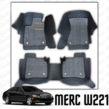 9D polik / коврики для Mercedes Benz w221
