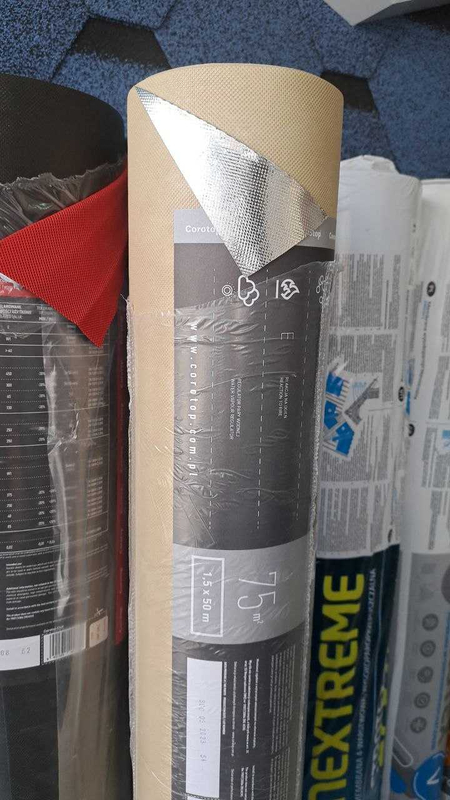 Плёнка пароизоляционная. Corotop METALLIC 80.  Польша