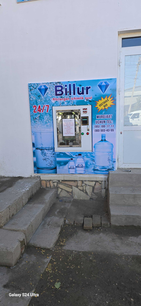Vending apparat suv sotish uchun