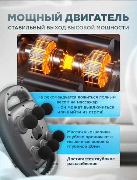 Массажер перкуссионный для спины и тела электрический